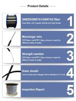 China High Strength Fiber Optic Drop Cable FTTH G657A1 1km 1/2 Cores GJYXCH Customized for sale