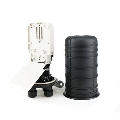 China Vertical Dome Fiber Optic Joint Closure FTTh Waterproof 24-144 Core Plastic Material for sale