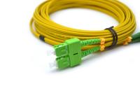China E2000 APC To SC APC Duplex Fiber Optic Cable OS2 Single Mode 2.0mm Bend Insensitive for sale