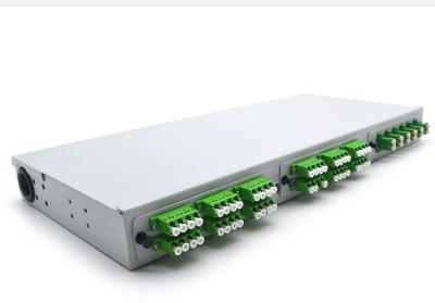 China LC/APC 19 Inch Fiber Optic Patch Panel Rack Mounted ODF 60 Cores 1U Separate Panel for sale