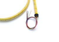 China SM 9/125 FTTH Bundle Fiber Optical Pigtials 12 Core FC/APC Connector 60dB Return Loss for sale
