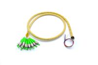 China SM 9/125 FTTH Bundle Fiber Optical Pigtials 12 Core FC/APC Connector 60dB Return Loss for sale