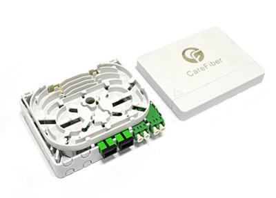 China PC ABS Fiber Optic Distribution Box FTTH 4 Core With SC/APC LC/APC Adpaters for sale