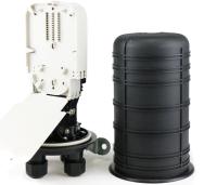 China 2 Ports Dome Fiber Optic Joint Box Mechanical Sealing Waterproof Outdoor Splice Kit for sale