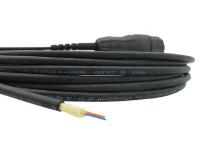 China IP67 Round Fiber Optic Cable Patch Cord Fiber Jumper Fullas Connector LC DX for sale