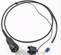 China Base Station Waterproof Fiber Optic Patch Cord PDLC Fullaxs SM G657A1 Black Jacket for sale