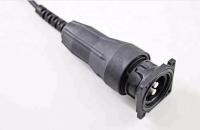 China Base Station Waterproof Fiber Optic Patch Cord PDLC Fullaxs SM G657A1 Black Jacket for sale