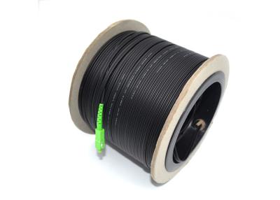 China LSZH Jacket Jumper Optical Fiber Pigtail FTTh Flat Cable G657A SC/APC Singlemode for sale