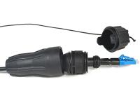 China DLC RRU Duplex LC Fullaxs Connector Fiber Optic Patch Cord for sale