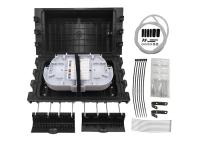 China 48F In-Line Type Fiber Optical Splice Closure Dust-Proof And Waterproof IP65  Horizontal Splice Joint Plastic Enclosure for sale