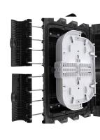 China 48F In-Line Type Fiber Optical Splice Closure Dust-Proof And Waterproof IP65  Horizontal Splice Joint Plastic Enclosure for sale