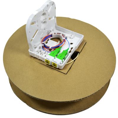 China PC ABS Fiber Optic Terminal Box Fiber Optic Face Plate Panel Rosette FTTB for sale