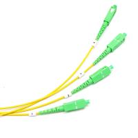 China SC APC Optical Fiber Patch Cable 4 Cores Pre Terminated FTTC With Pulling Eyes for sale