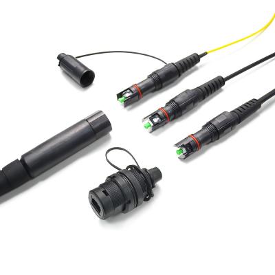 China Hoptic Assemblies  Fiber Patch Cord 55dB With Corning Optitap Jumpers for sale