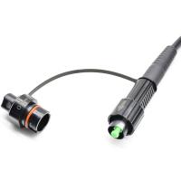 China SC APC Waterproof Fiber Pigtail HDPE LSZH G657A2 Fiber Optic Drop Cable for sale