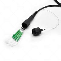 China TPU Armored Military Fiber Cable G652D Tactical 5G CPRI Optical Patch Cable for sale