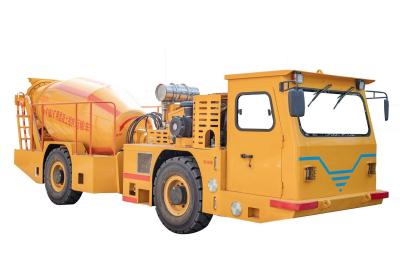 China Articulated Body Structure Underground Concrete Mixer 1400mm Feeding Height for sale