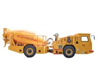 China Articulated Body Structure Underground Concrete Mixer 1400mm Feeding Height for sale