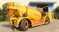 China Automatic Underground Concrete Mixer Truck For Tunnel With Continuous Drum Mixing Method for sale
