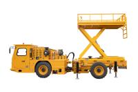 China Four Wheeled Underground Utility Vehicle Lifting Work Platform With Customizable Sissors Lifter for sale