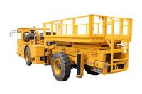 China Four Wheeled Underground Utility Vehicle Lifting Work Platform With Customizable Sissors Lifter for sale