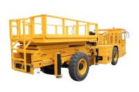 China Four Wheeled Underground Utility Vehicle Lifting Work Platform With Customizable Sissors Lifter for sale