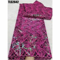 China Cheap Personalized Factory Price African Yellow Guipure Lace Fabric for sale