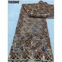 China Cheap Personalized Factory Price African Yellow Guipure Lace Fabric for sale