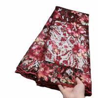 China Factory Direct Sales Factory Price Beaded Net Lace Fabric for sale