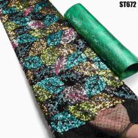 China Advanced Technology Factory Manufacturer 3D Lace Fabric Beaded for sale