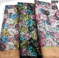 China Advanced Technology Factory Manufacturer 3D Lace Fabric Beaded for sale