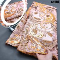 China Supoo HOH Sequins embroidered tulle polyester fabric lace floral for dress for sale