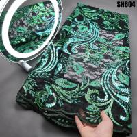 China Supoo HOH Sequins embroidered tulle polyester fabric lace floral for dress for sale