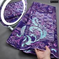 China Supoo HOH Sequins embroidered tulle polyester fabric lace floral for dress for sale