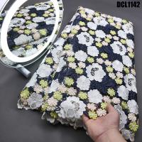 China Supoo Latest Cord Guipure Lace Heavy lace Sewing Material African Lace Fabric for sale