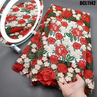 China Supoo Latest Cord Guipure Lace Heavy lace Sewing Material African Lace Fabric for sale