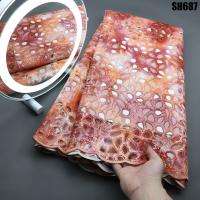 China Supoo African guipure lace new designs cord Hand cut lace with sequin for girl and woman dress for sale