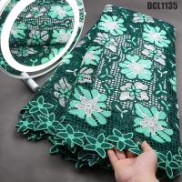 China Supoo Affordable Trendy Guipure Lace Fabric Cord Lace with Embroidered Flowers Patterns in Multi Colors for Party for sale