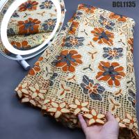China Supoo Affordable Trendy Guipure Lace Fabric Cord Lace with Embroidered Flowers Patterns in Multi Colors for Party for sale