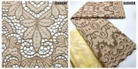 China Supoo Pure White Wedding Fabric New Fashion Flowers Cord Lace Fabrics for sale
