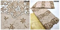 China Supoo Pure White Wedding Fabric New Fashion Flowers Cord Lace Fabrics for sale