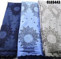 China Supoo Pure White Wedding Fabric New Fashion Flowers Cord Lace Fabrics for sale