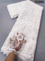 China Supoo Wholesale new products 3D flowers Nigerian and Senegalese net tulle lace fabric for wedding bridal dress for sale