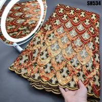 China Supoo High quality wedding fabric with sequins net embroidery sequins lace for evening birthday gown for sale