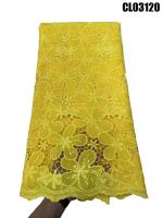 China Supoo Swiss Lace Cord Sky blue Lace Fabric Guipure Water Soluble Fabric African Lace Fabrics for sale