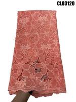 China Supoo Swiss Lace Cord Sky blue Lace Fabric Guipure Water Soluble Fabric African Lace Fabrics for sale