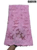 China Supoo Swiss Lace Cord Sky blue Lace Fabric Guipure Water Soluble Fabric African Lace Fabrics for sale
