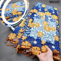 China Supoo 2022 Latest Senegal  Guipure Lace Embroidery Flowers Design Comfortable  Cord Lace Fabric For African Wedding and Party for sale