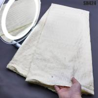 China Supoo White African Polish Cotton Lace Voile Fabric Swiss High Quality 100% Cotton for Senegal Men Mesh Fabric 100% Polyester for sale
