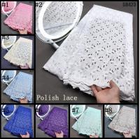 China Supoo 2022 Latest Senegal Hand Cut Polish Lace Fabric With Stones 100 Per Cent Cotton Comfort Swiss Voile Lace Fabric For Party for sale
